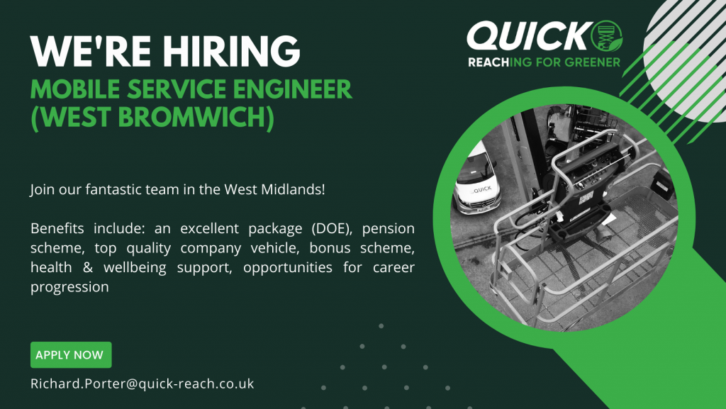 Mobile Service Engineer – West Midlands – Quick Reach