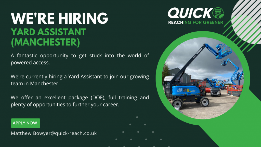 Yard Assistant - Manchester - Quick Reach